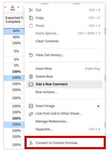 Proactive PM | Using Smartsheet Formulas – Customer Centricity